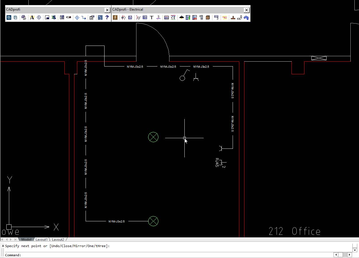 Drawing and editing schematic lines